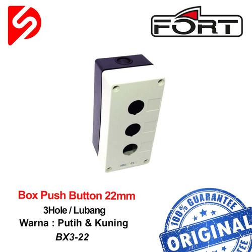 Jual Box Push Button Station BX3-22 (3 Lubang) Economic type FORT ...