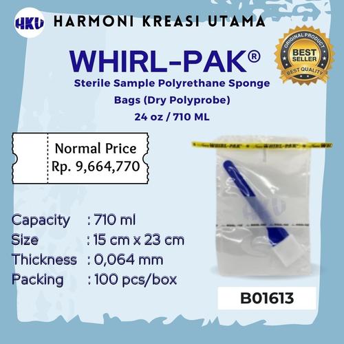 Jual Nasco Whirl-Pak Sterile Sample Polyrethane Sponge Bags (Dry Polyprobe) - B01613 (710 ml ...