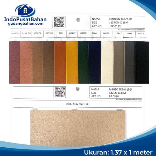 Jual Kulit Imitasi / Bahan Sintetis / PVC Leather (Oscar) - MINISO ...