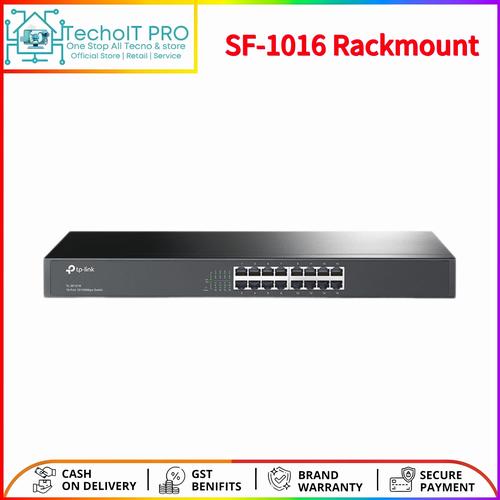Jual TP-Link TL-SF1016 16 Port 10/100Mbps Rackmount Switch Router ...