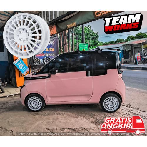 Jual VELG RACING R14 WULING AIR EV PELEK MODEL RALLY HSR FUTBULS RING 14 PCD 4X100-4X114,3 ...