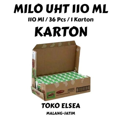 Jual SUSU MILO UHT KOTAK 110 ML COKLAT (1 DUS ISI 36 PCS) - Kota ...