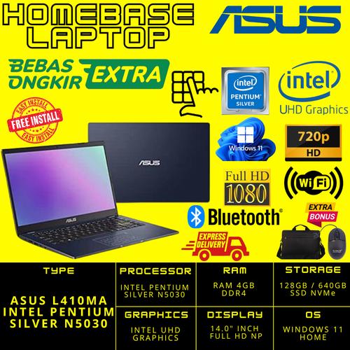 Jual Laptop ASUS L410MA Intel Pentium Silver N5030 RAM 4GB 640GB SSD 14 ...