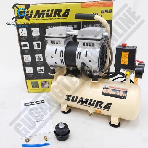 Jual ** Mesin Kompresor Angin Tanpa Oli 10 Liter 3/4Hp OFS 550-10 ...