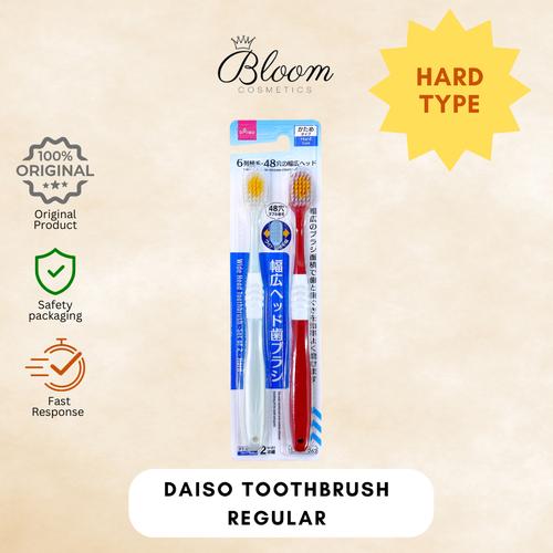 Jual Daiso Toothbrush Regular Hard Type - Sikat Gigi Daiso Set 2 ...
