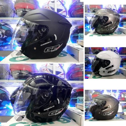 Jual [PROMO] HELM G2 OPTIMAX SOLID ORIGINAL KACA DOUBLE VISOR HELM HALF ...