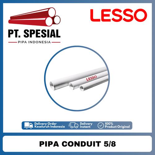 Jual Pipa Conduit Lesso / Pipa listrik Putih 5/8 4M Pipa Lesso (500 ...