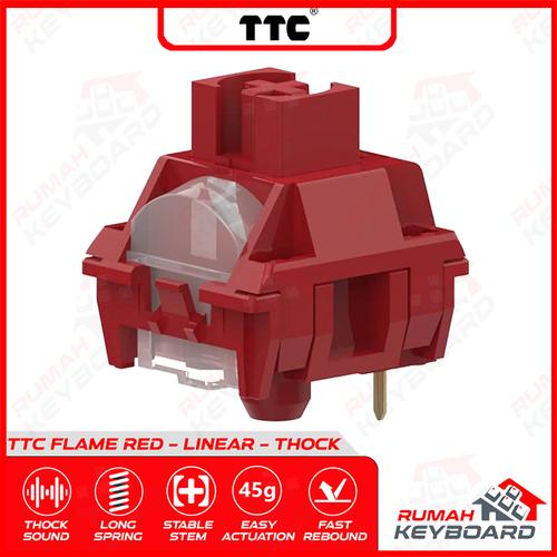 Jual SWITCH - TTC FLAME RED - 3 PIN - 45g - PCB MOUNT - LINEAR ...