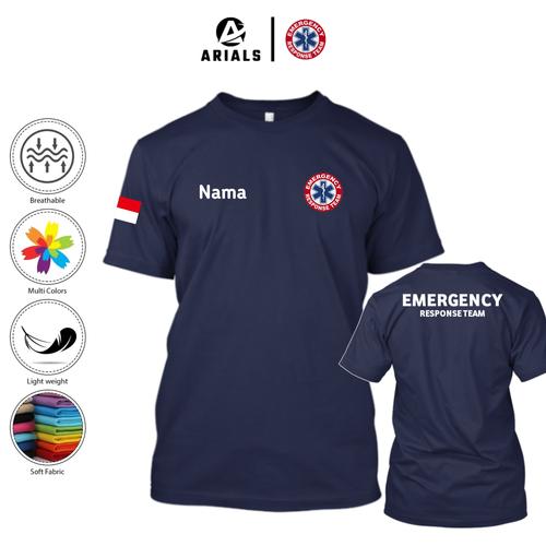 Jual Arials Kaos Baju Relawan Emergency Response Team - Hitam, 4XL ...