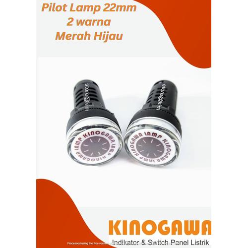 Jual Pilot Lamp 22mm LED 2 Warna Merah Hijau - Lampu Indikator 220v ...