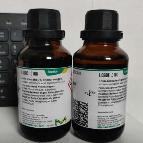 Jual Folin Ciocalteu's Phenol Reagent Reagen Folin Brand MERCK 100mL ...