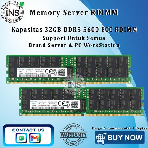 Jual Memory Server ECC RDIMM 32GB DDR5 5600MT/s For Server & PC ...
