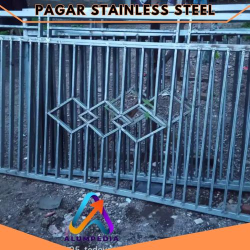 Jual Pagar Rumah Gerbang Pintu Stainless Steel 304 Pagar Minimalis ...