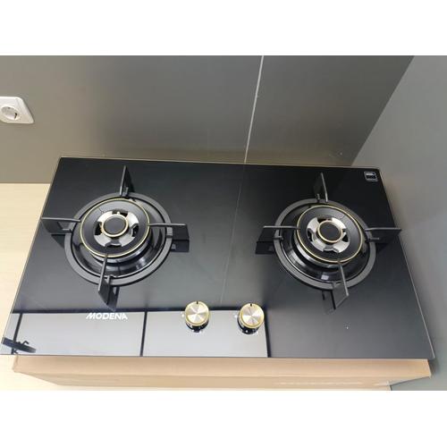 Jual MODENA Kompor Gas Tanam 70cm 2 Burner Mix Brass BH 2725 GBBK - Kab ...