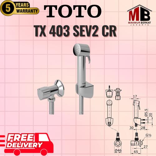 Jual JET SHOWER TOILET TOTO TX 403 SEV2CR / TX403SEV2CR - Jakarta Barat ...