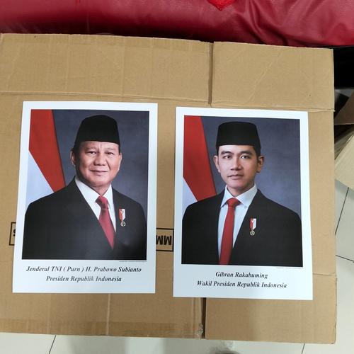 Jual foto presiden dan wakil presiden 21x30cm/A4 - Jakarta Pusat - Panjul Advertising | Tokopedia