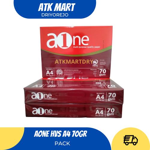 Jual KERTAS HVS A4 70 GRAM AONE PER RIM 500 LEMBAR UNTUK CETAK DOKUMEN ...
