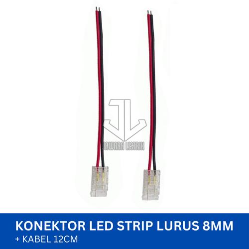 Jual KONEKTOR SAMBUNGAN LED STRIP LURUS DENGAN KABEL UKURAN 8MM ...