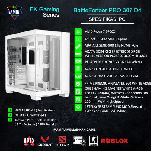 Promo PC Rakitan EK Gaming BattleForteer PRO 307 D4 - Ryzen 7 RTX 3070 ...