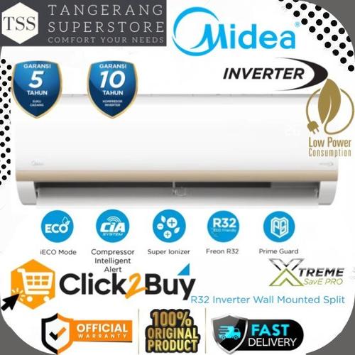 Jual MIDEA AC MSIAF05CRDN2X MSIAF05 05CRDN2X 1/2 PK INVERTER SUPER LOW ...
