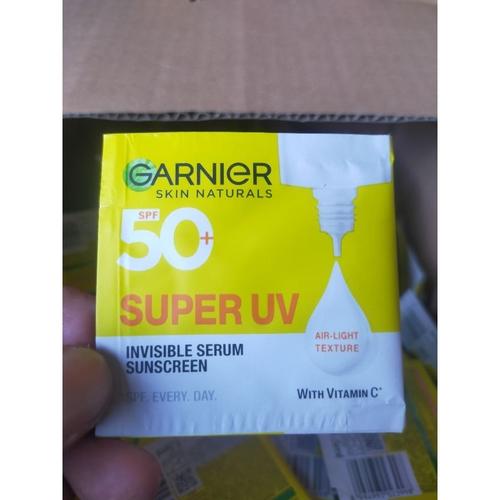 Jual Garnier Super Uv Invisible Serum Sunscreen SPF 50+ PA++ SACHET ...