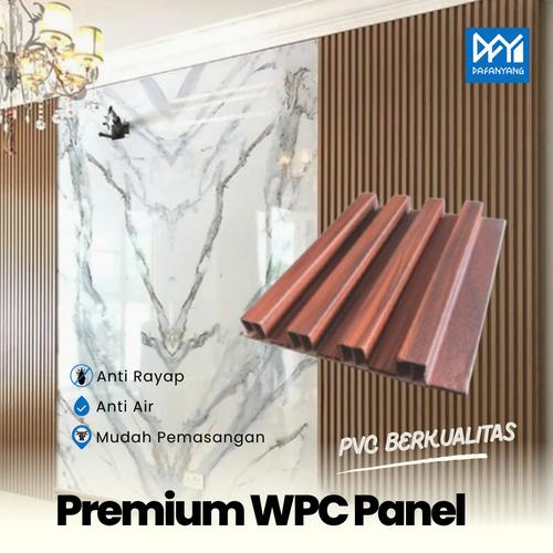 Promo Golden GW FA 10 PCS Wood Wall Panel WPC Best Quality 3 meter*16cm ...