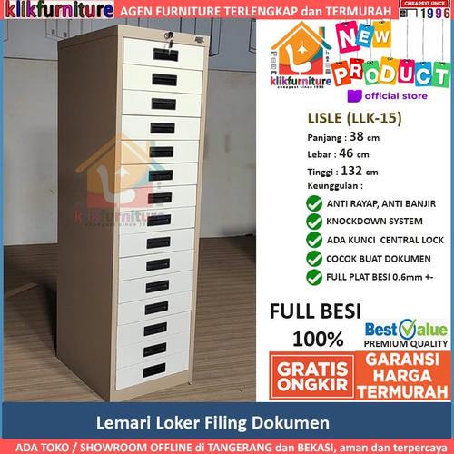 Promo Loker Laptop Laci Laptop Lemari Laptop 15 Laci LISLE LLK15 Cicil ...