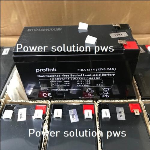 Jual Accu Aki Baterai Kering Battery Ups Original Prolink 12V 8Ah Fida ...