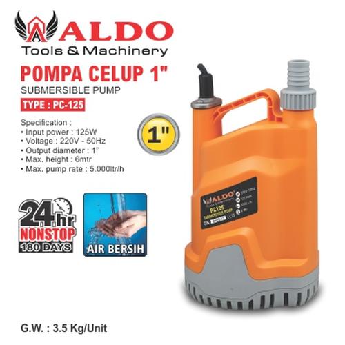 Jual POMPA CELUP 1" PC 125 / SUBMERSIBLE PUMP / POMPA CELUP AIR BERSIH ...