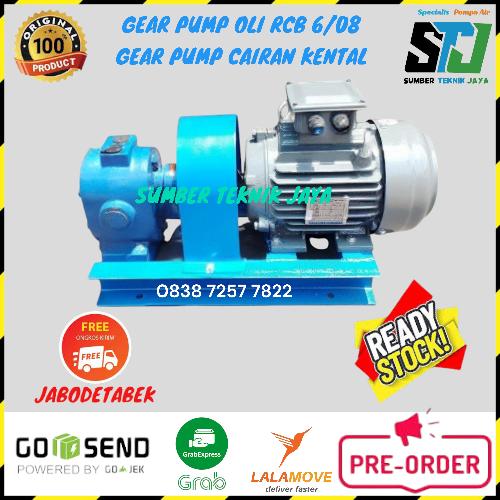 Jual Gear Pump Oli RCB 6/08 Motor Teco 4kw 5,5hp 380v pompa oli/aspal ...