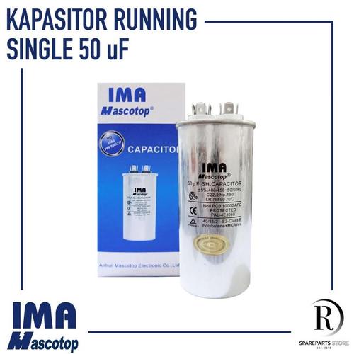 Jual BARU !! Kapasitor / Capasitor AC 50UF "IMA Mascotop" - Jakarta ...