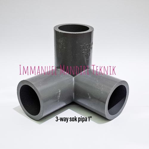 Jual Tee 3 way sok pipa 1 in / Sok pipa cabang 3 ukuran 1 in SCG pvc ...