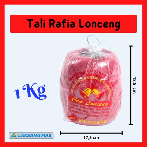 Jual Tali Rafia Plastik Laksanamas Merek Lonceng Warna Merah di Jakarta ...