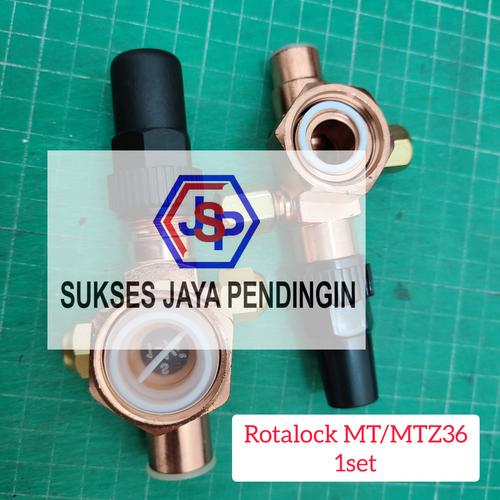 Jual Rotalock Valve Compressor Danfoss MTZ36 / MT36 / Satu Set 1¼-⅝ & 1 ...