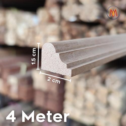 Jual Lis Profil Kayu Kamper & Meranti Wall Moulding Wainscoting LD-50K ...