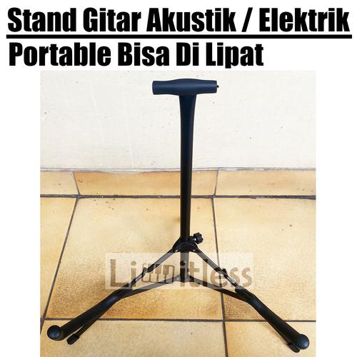 Promo Stand Gitar Akustik / Stand Gitar Elektrik Model Duduk / Guitar ...