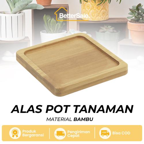 Jual Alas Tatakan Pot Tanaman Bambu Dekorasi Minimalis Bamboo Tray ...