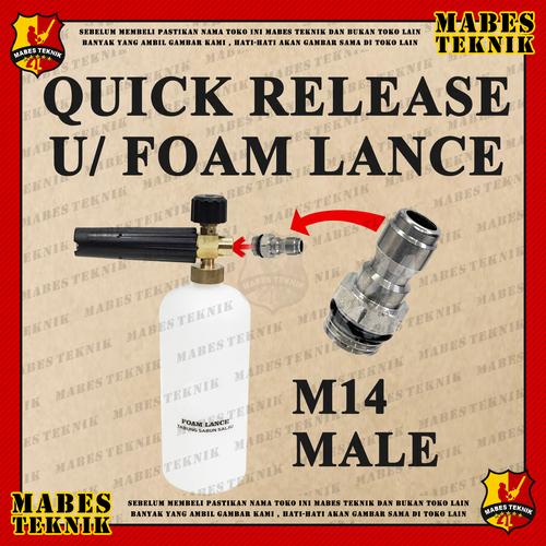 Jual Quick Release Connector Foam Lance M14 MALE / Quick Release Joint ...
