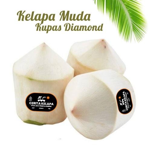 Promo Kelapa Muda Kupas papas Kerucut Diamond Ala Thailand - Cerita ...