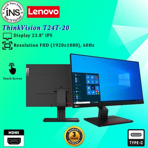 Jual Monitor Lenovo ThinkVision T24t-20 Touch 23.8" IPS FHD 60Hz HDMI ...