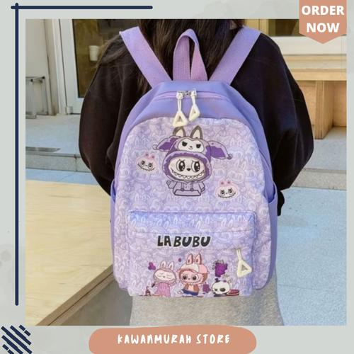 Jual Tas Ransel Anak Sekolah Motif Labubu Lucu / Tas Labubu / Labubu Bag - Blue - Kota Bekasi ...