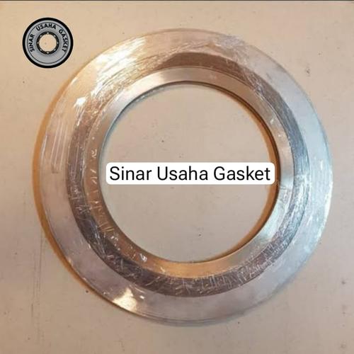 Jual Spiral Wound Gasket DN 150 PN 40 Inner Outer ss304 SWG Pipe Steam ...