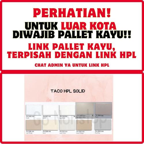 Jual HPL Taco Solid TH 040/037/019/009/034/036/029/010/030/050 AA - TH 009 AA - Kota Pekanbaru ...