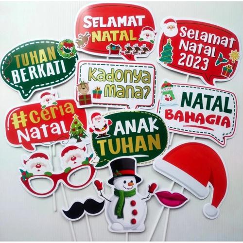 Jual PROOPS NATAL CHRISTMAS DECORATION KANTOR ACARA BOOTH SANTA MERRY ...