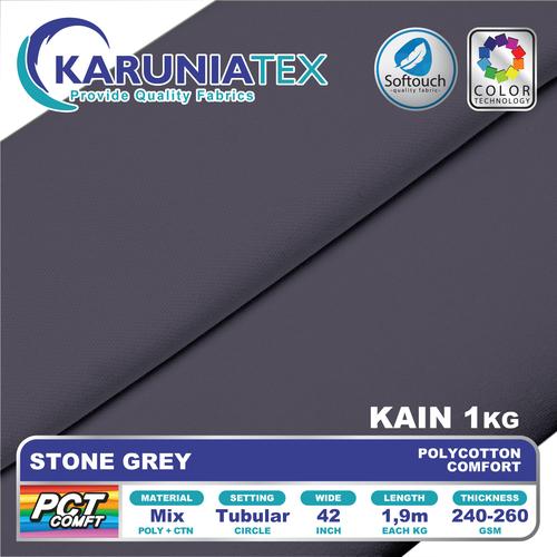 Jual Kain Polycotton Comfort | Stone Grey | Karunia Textile - Kain 0 ...