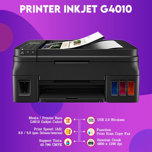 Promo Canon Pixma G4010 All-in-One Printer (Print Scan Copy) + WiFi ...