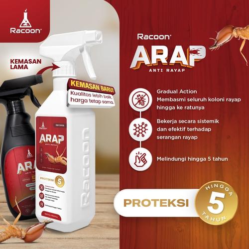 Jual Racoon ARAP Obat Anti Rayap Spray Racun Semprot Cair Efektif ke ...