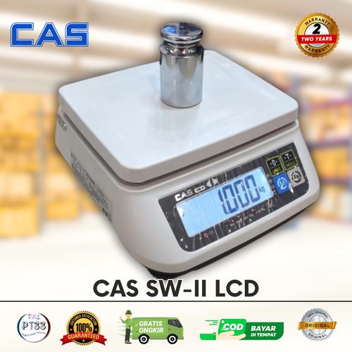 Jual TIMBANGAN DAPUR DIGITAL CAS SW-II /TIMBANGAN WALET CAS SW2 15kg x 0,5g - Double Display ...