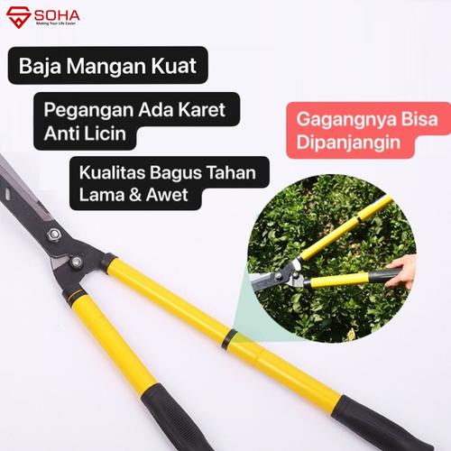 Jual Gunting Rumput Dahan Pohon Gunting Taman Bahan Besi Tajam Gunting ...