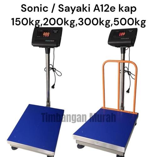 Jual TIMBANGAN DUDUK DIGITAL SONIC / SAYAKI A12E KAP 200KG + PAGAR TERBARU - 300kg/500kg, SONIC ...